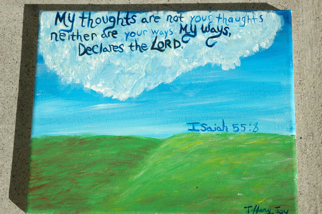 Isaiah 55:8 painting - Tiffany Joy